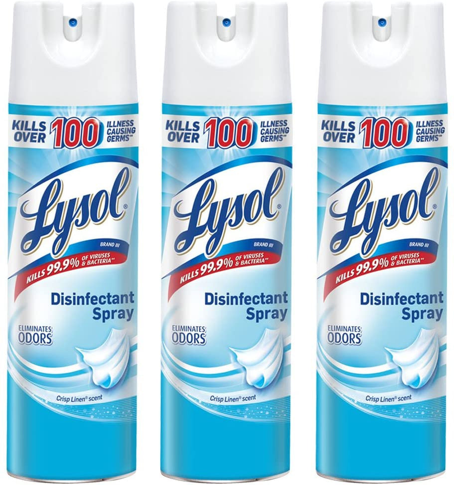 Lysol Disinfectant Spray, Sanitizing and Antibacterial Spray, For Disi ...